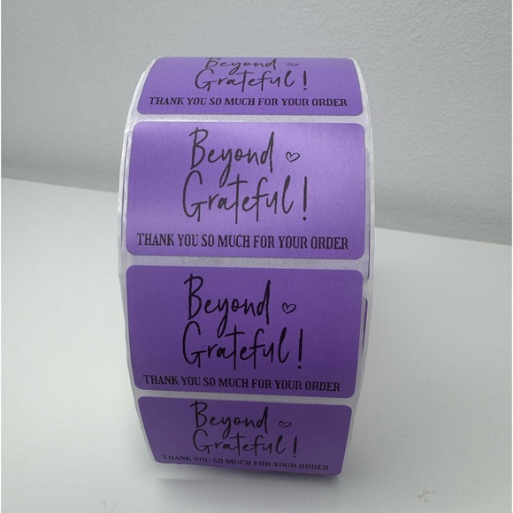 STICKERAFT | Office | Beyond Grateful Sticker Thank You For Business 0 ...